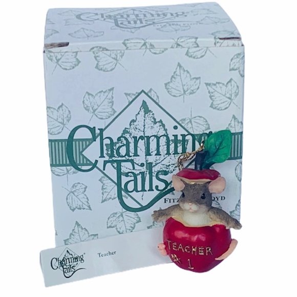 Fitz and Floyd | Holiday | Charming Tales Figurine Ornament Teacher ...